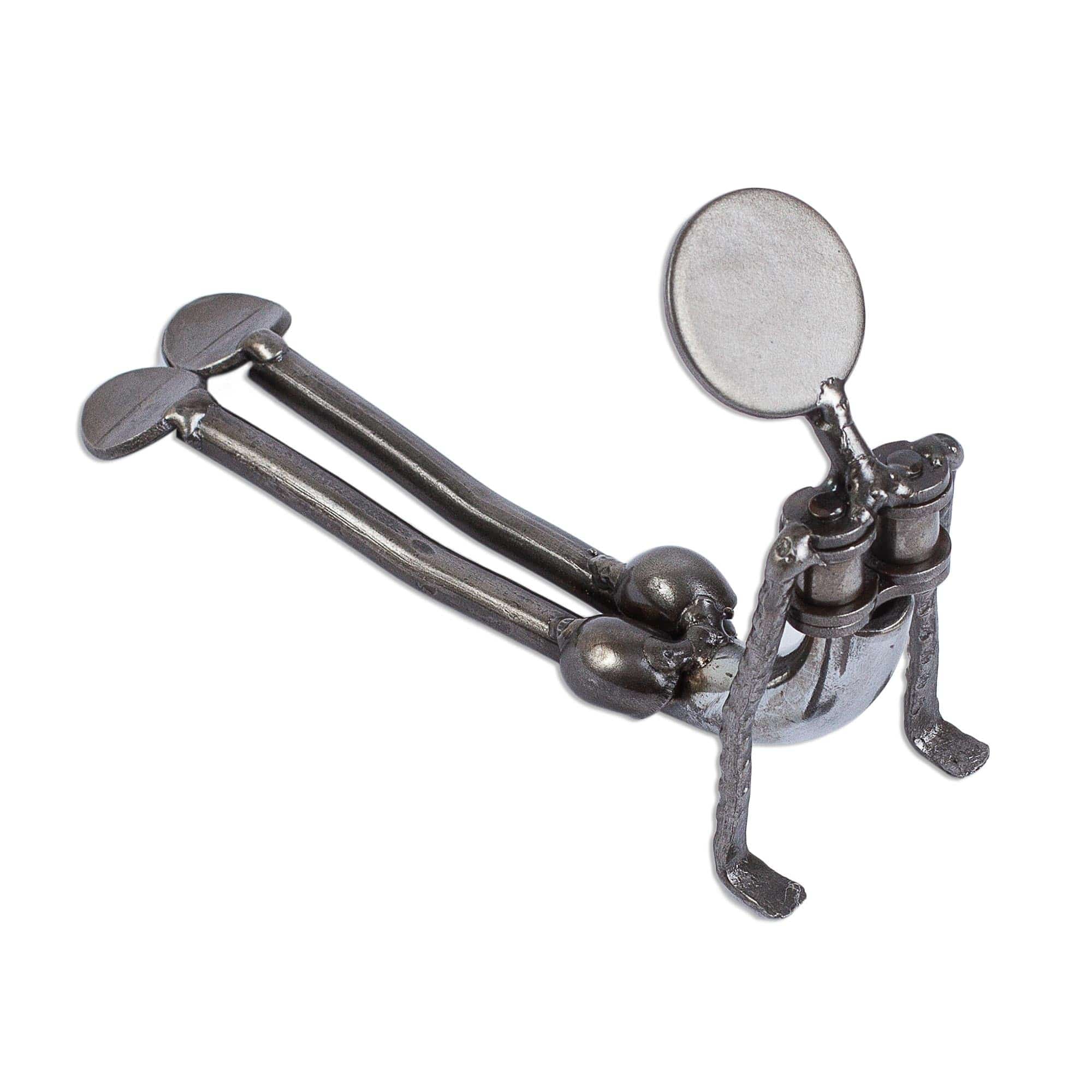 Cobra Pose Yoga Recycled Metal Sculpture - Cobra Pose I – GlobeIn