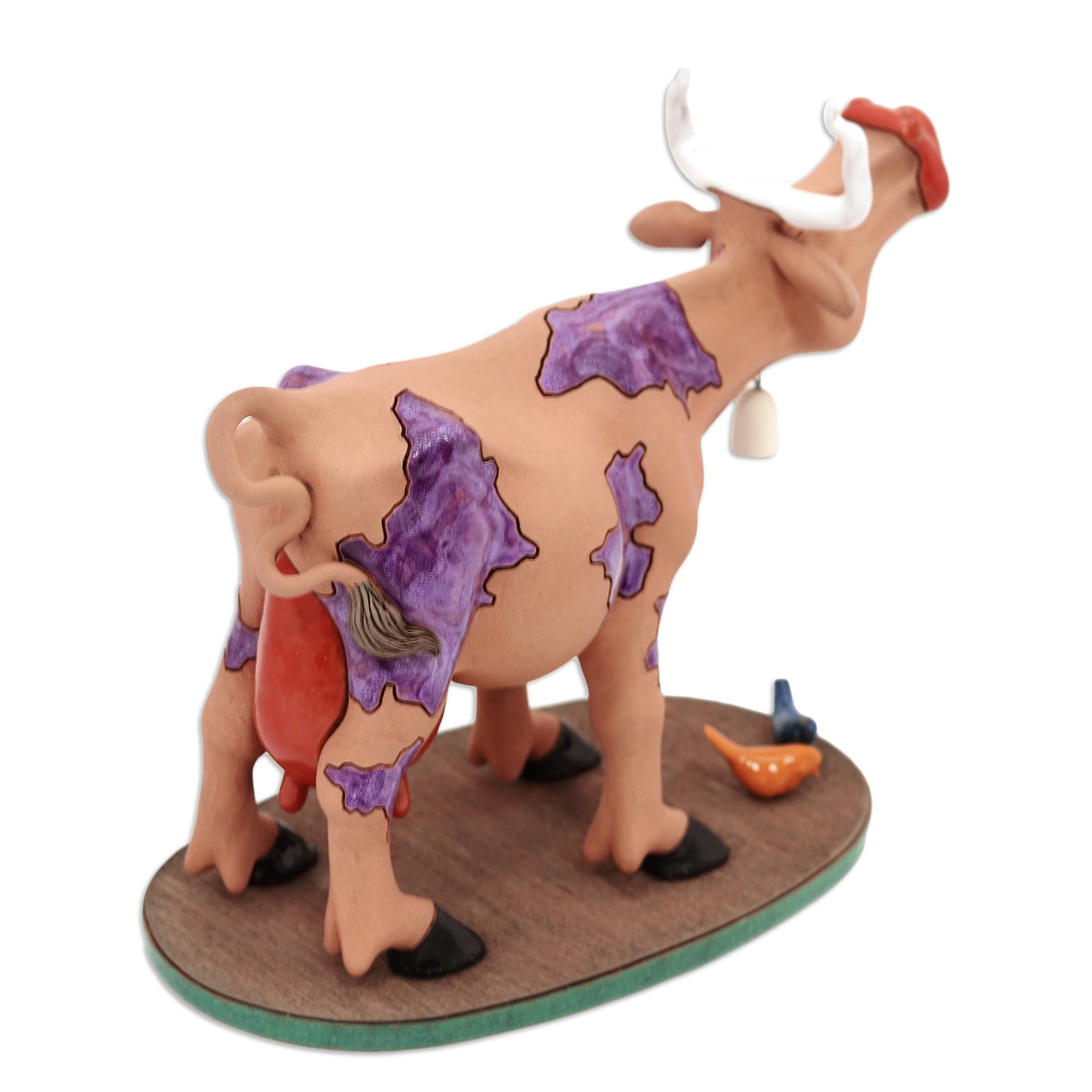 Cow Ceramic Figurine Made & Painted by Hand in Uzbekistan - Mooing Cow ...