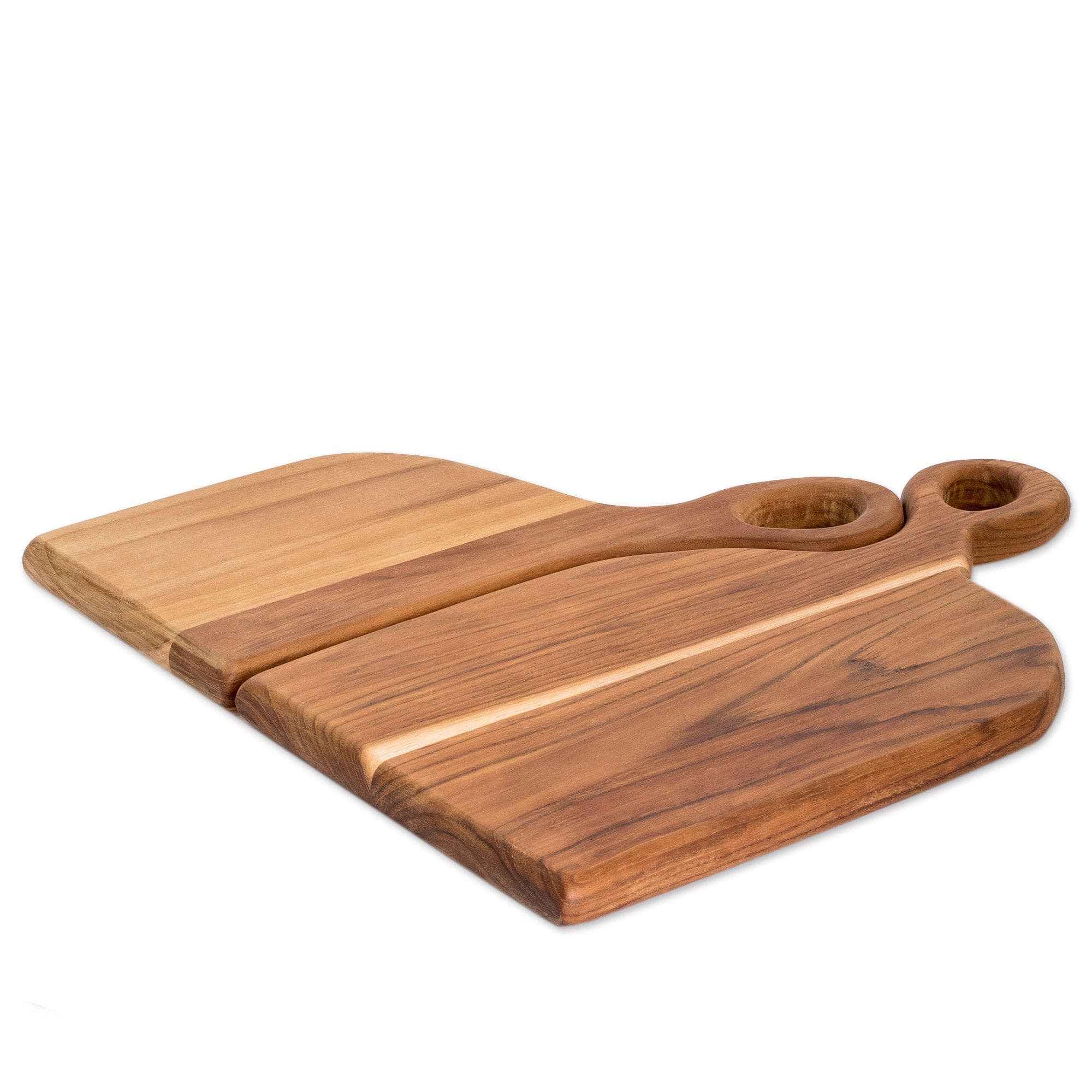 Set of 2 Romantic Semi-Abstract Teak Wood Cutting Boards - Cooking Cou ...