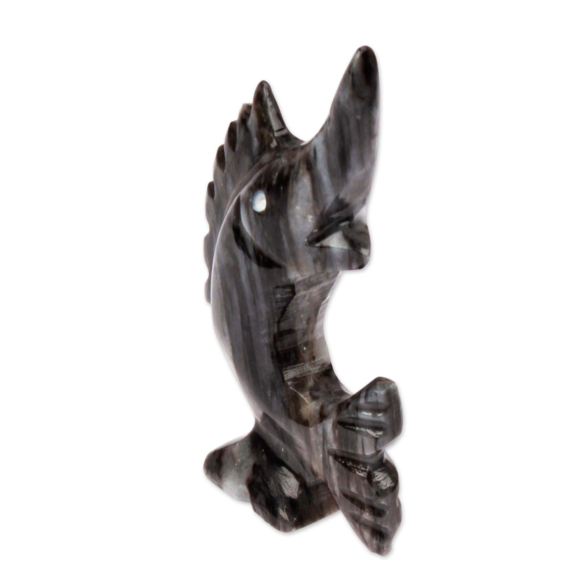 Sea-Themed Marble Figurine of Swordfish in a Blue Palette - Tides of T ...