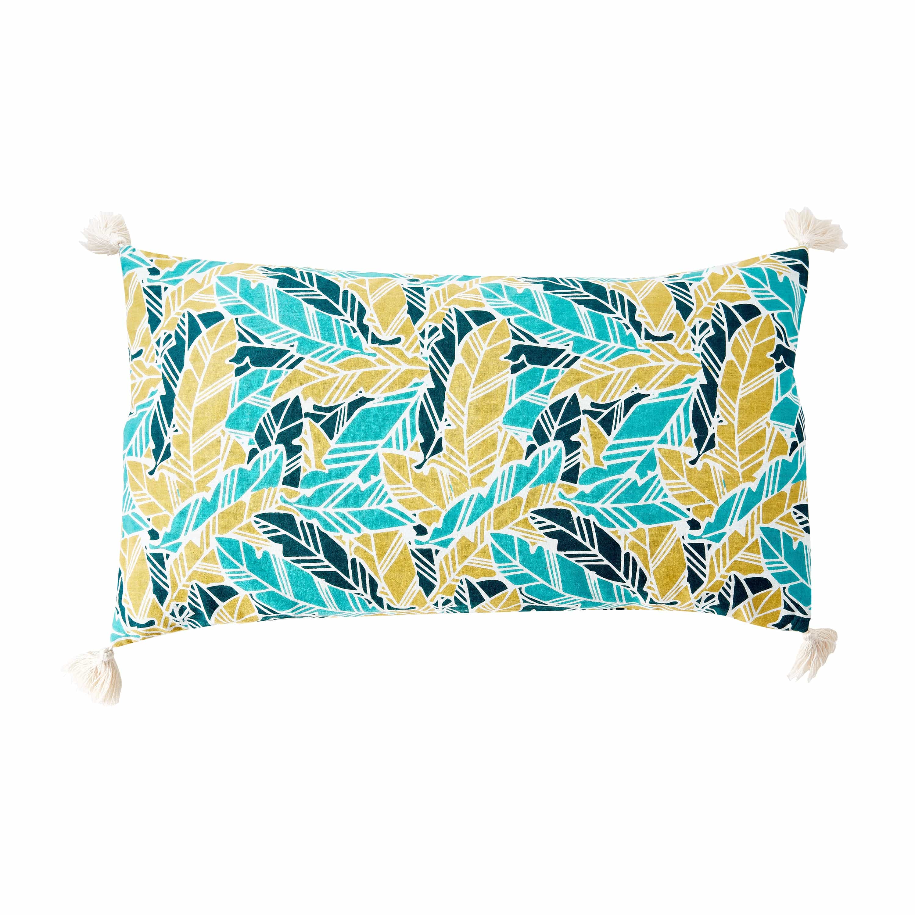 Long Rectangle Pillow - Multi Banana Leaf – GlobeIn
