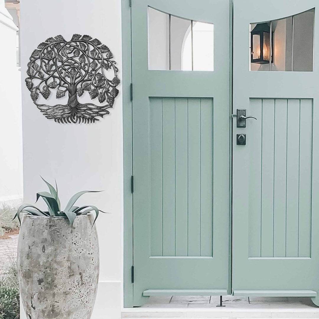 Celtic Spring Tree of Life Steel Wall Art – GlobeIn