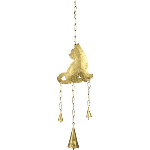 Metal Cat Chime with Bells – GlobeIn