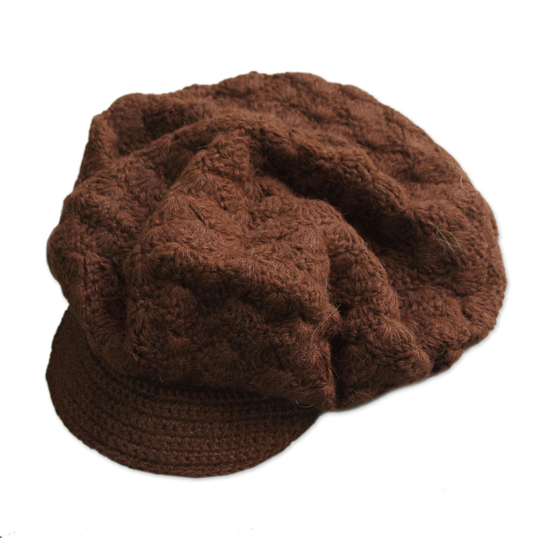 Artisan Crafted Alpaca Wool Cap - Chestnut Cap – GlobeIn