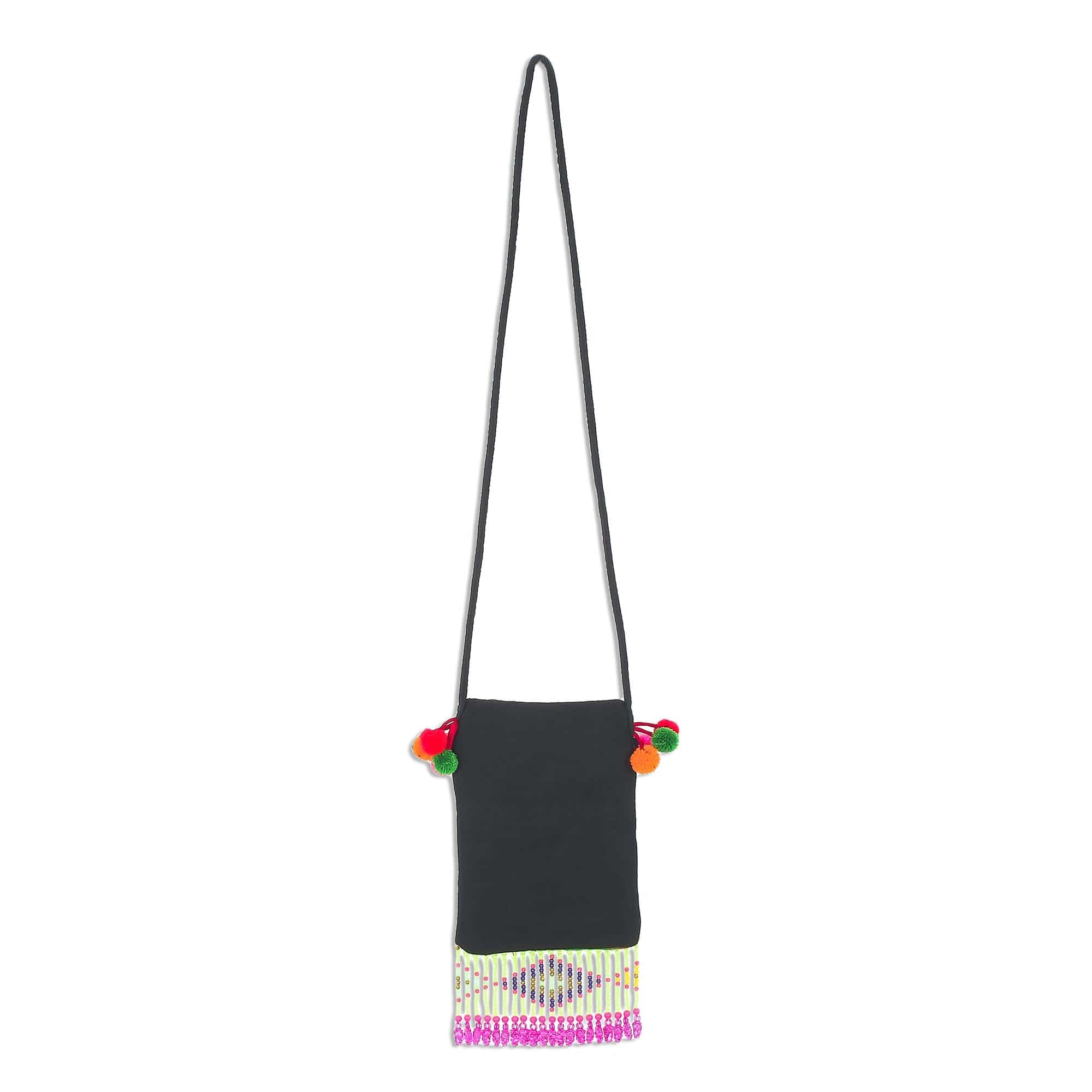 Striped Hmong Cotton Blend Sling from Thailand - Hmong Stripes – GlobeIn