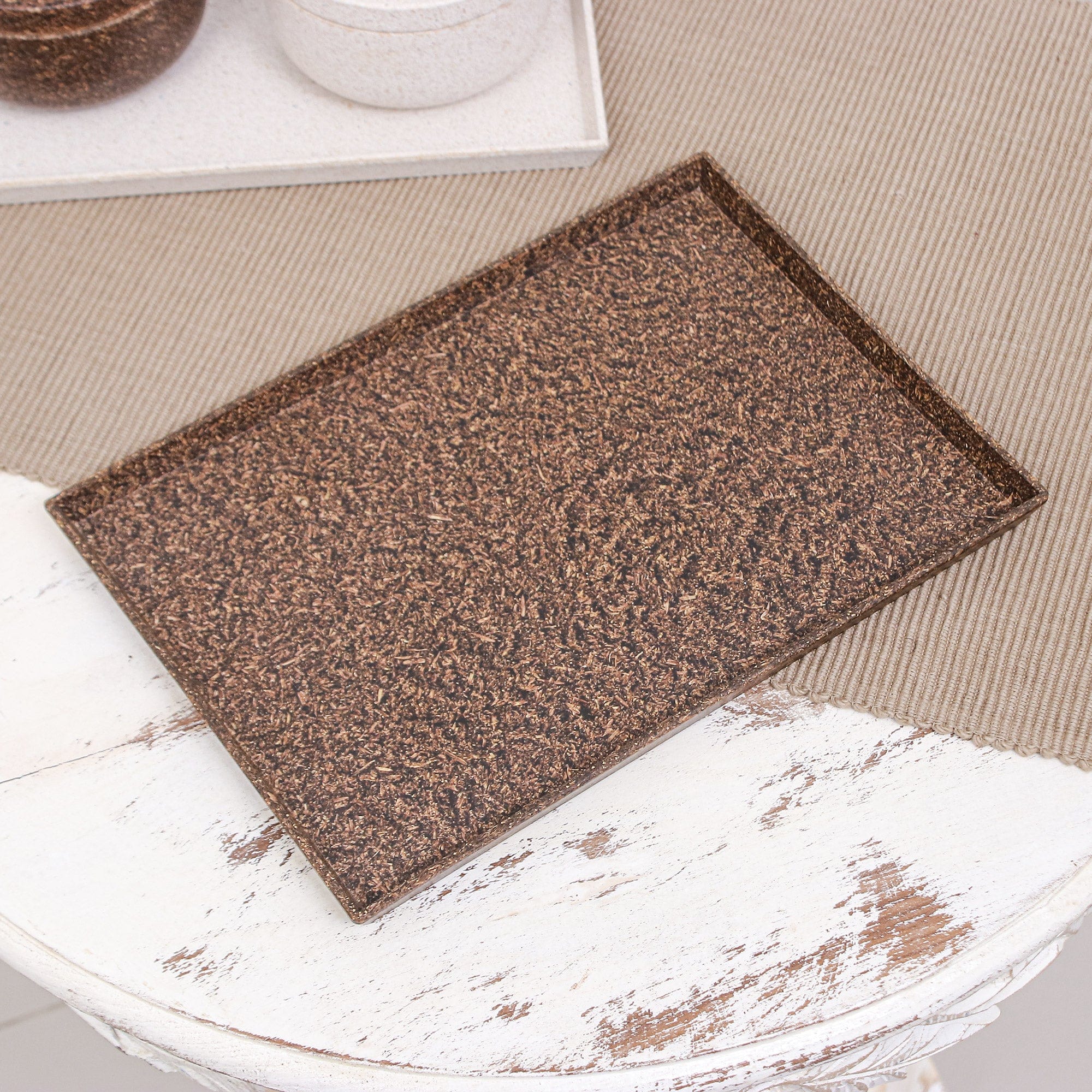 Brown Recycled Rice Husk Bio-Composite Tray from Thailand - Brown Envi ...