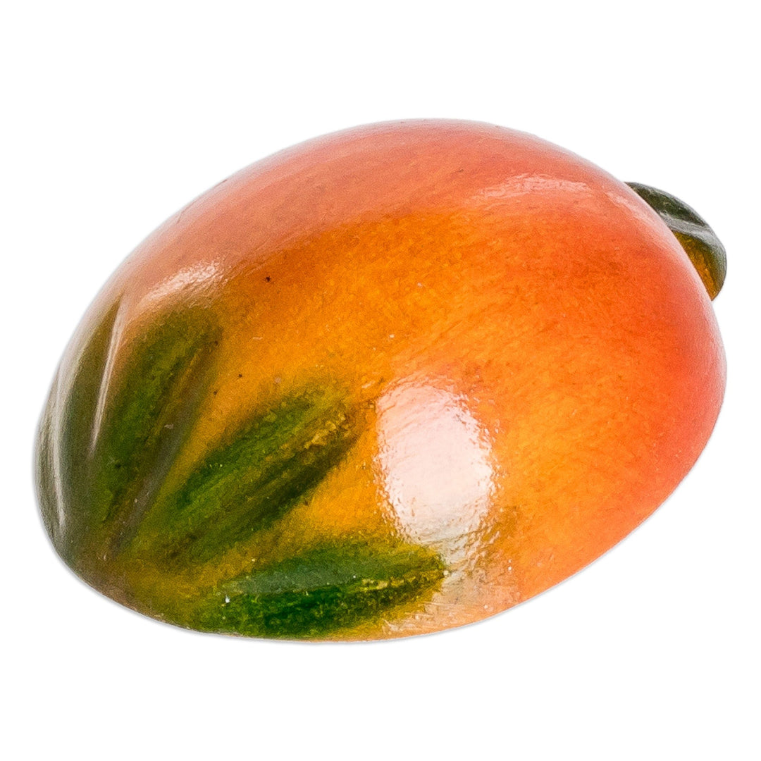 Wood Orange Magnet Hand-Carved & Painted in Guatemala - Guatemalan Ora ...