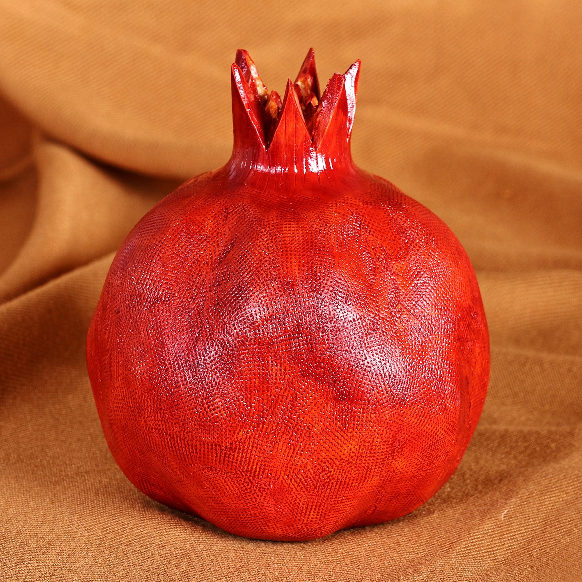 Hand-Painted Red Linden Tree Wood Figurine (Large) - Passion Message ...