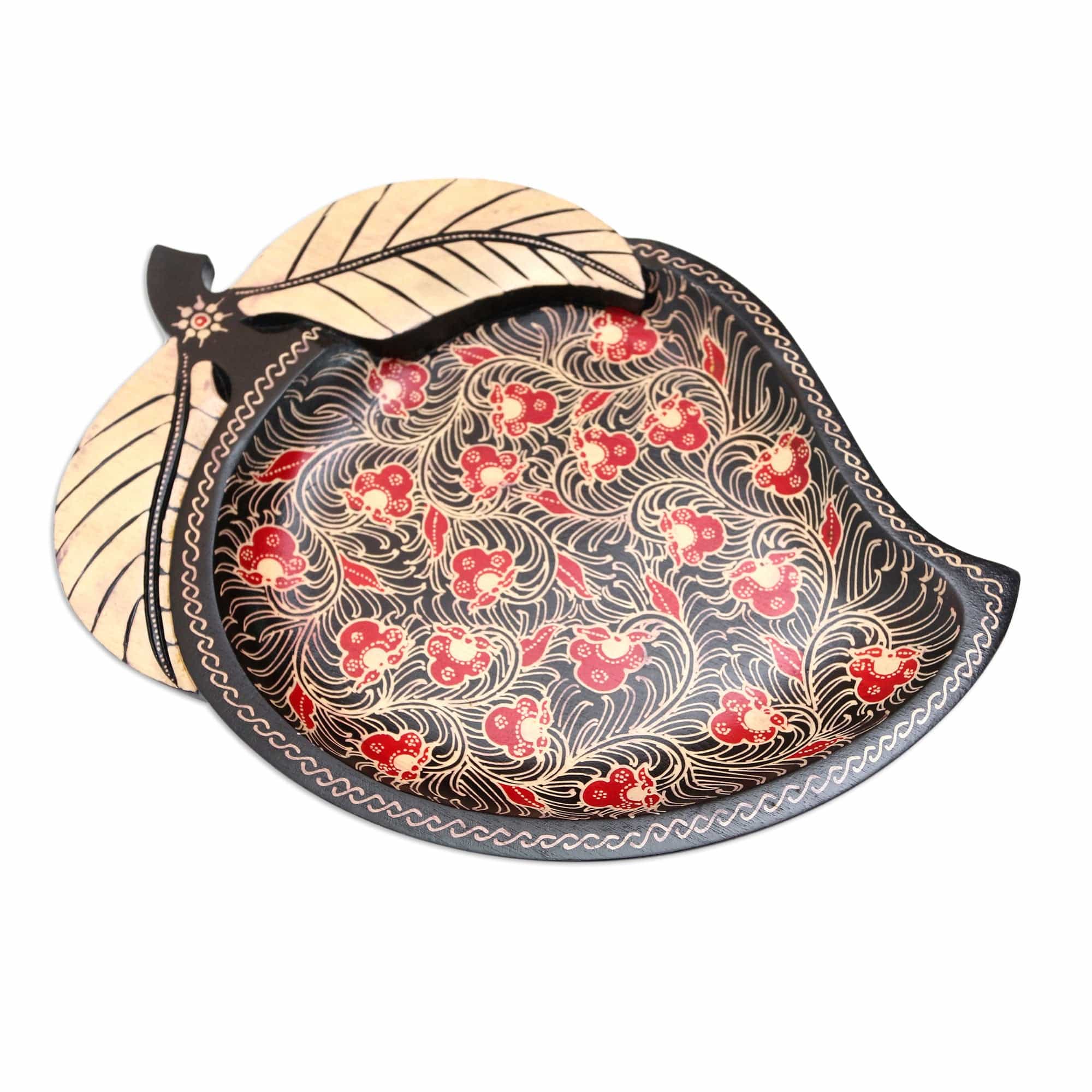 Batik Wood Mango-Shaped Decorative Tray - Lok Chan Mango – GlobeIn