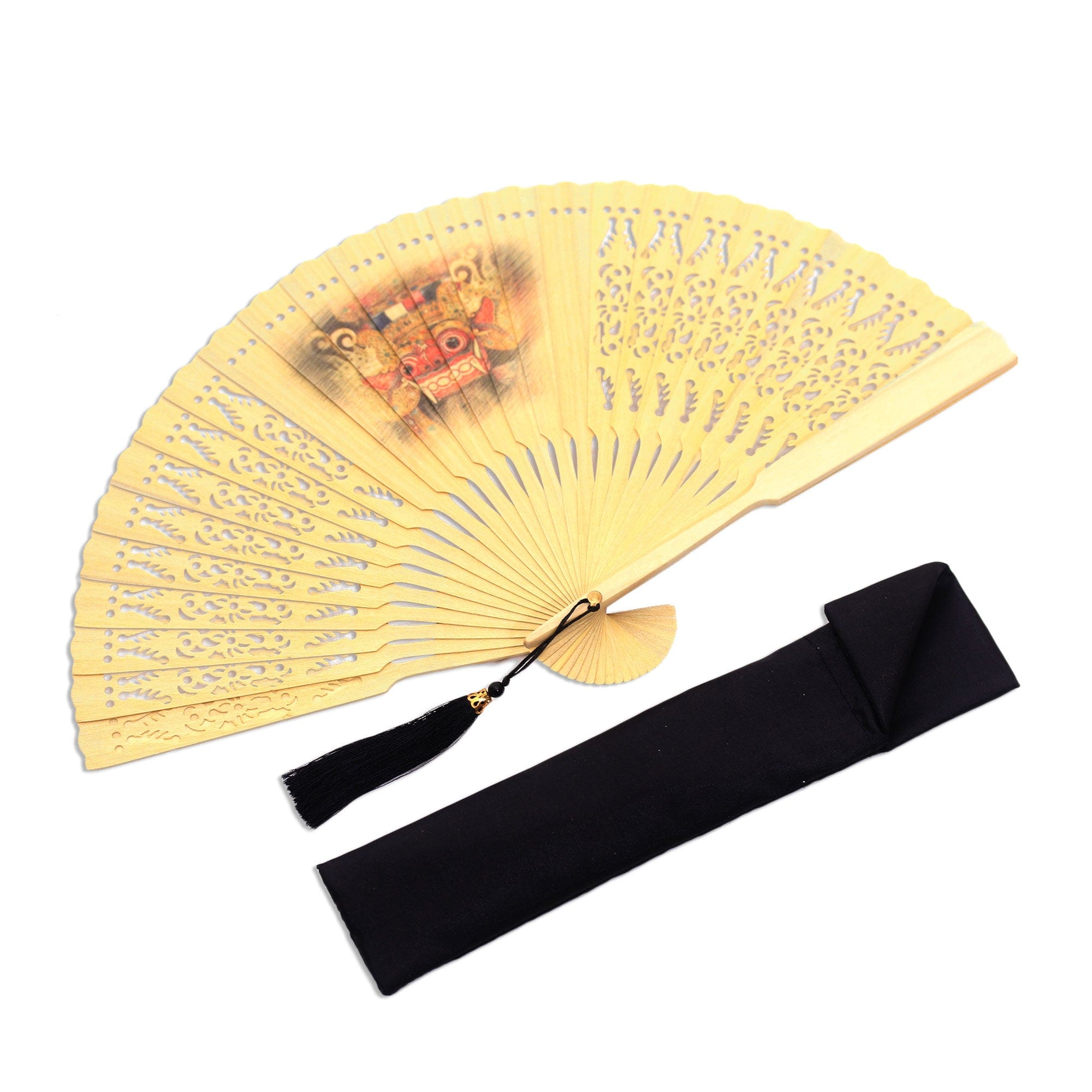 Barong-Themed Mahogany Wood Hand Fan - Cool Barong – GlobeIn