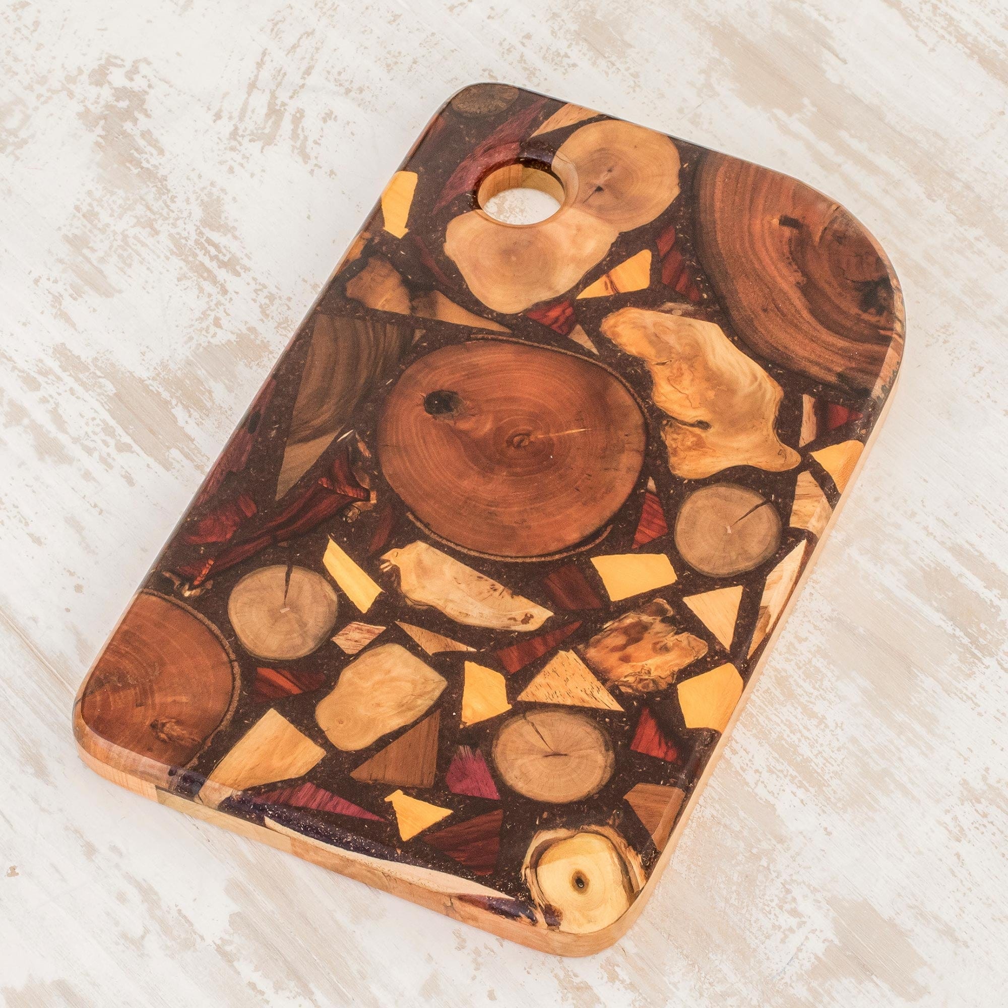 Rectangular Reclaimed Wood Trivet from Costa Rica - Costa Rican Wood ...