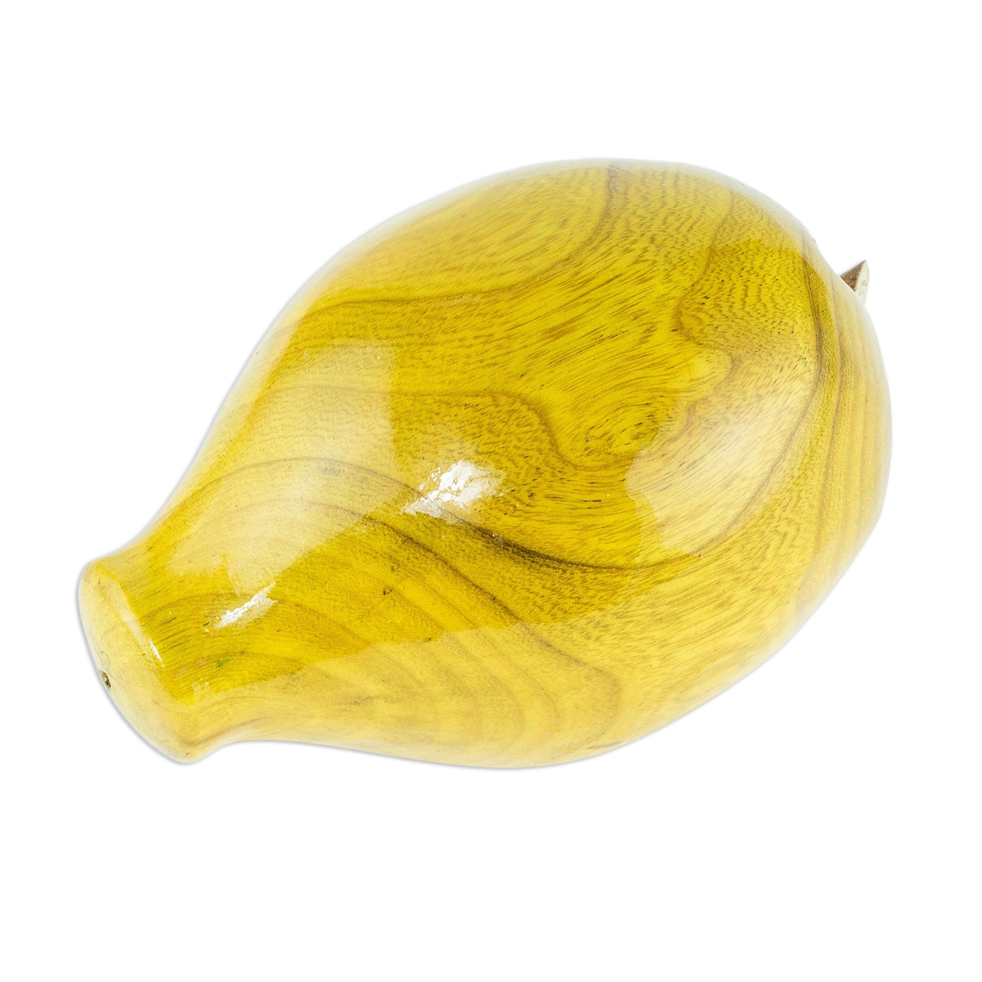 Guatemalan Cypress Wood Lemon Sculpture - Limón – GlobeIn